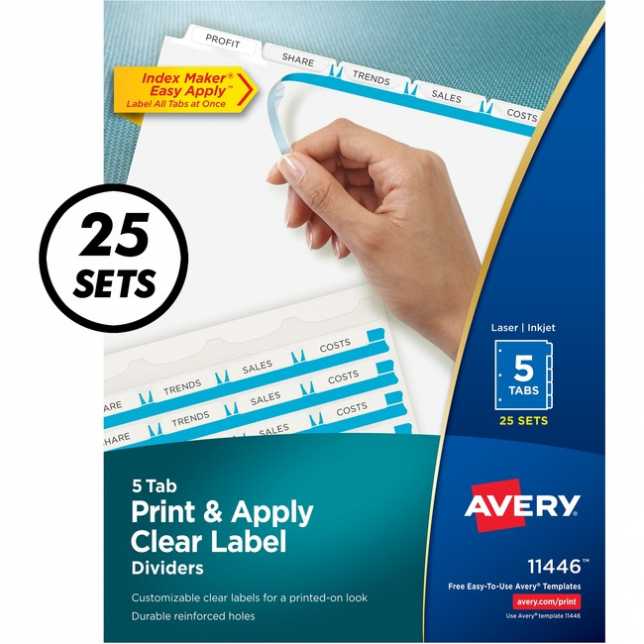  8 Tab Divider Template Word 
